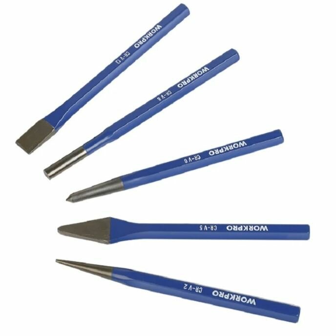 Набор зубил и кернеров "WORKPRO" 5шт. WP201303