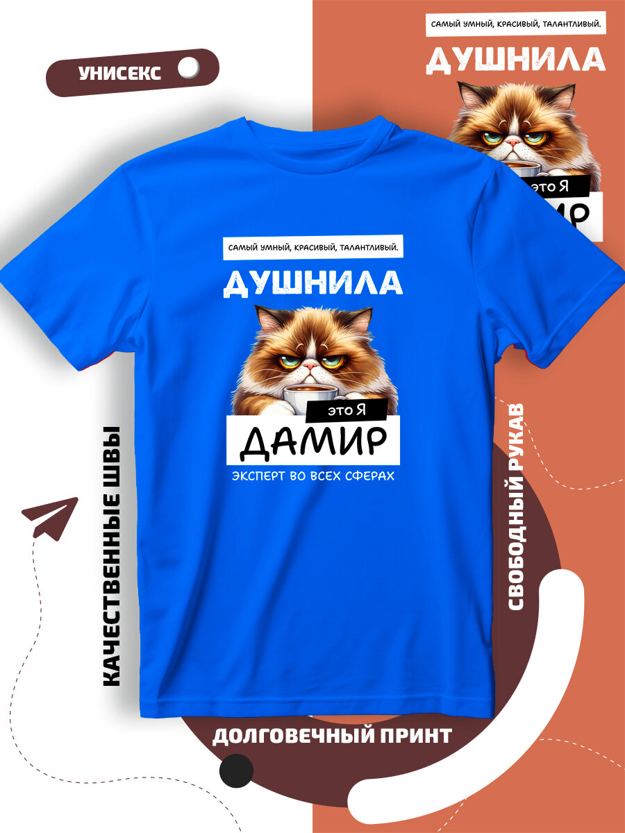 Футболка имя Дамир душнила