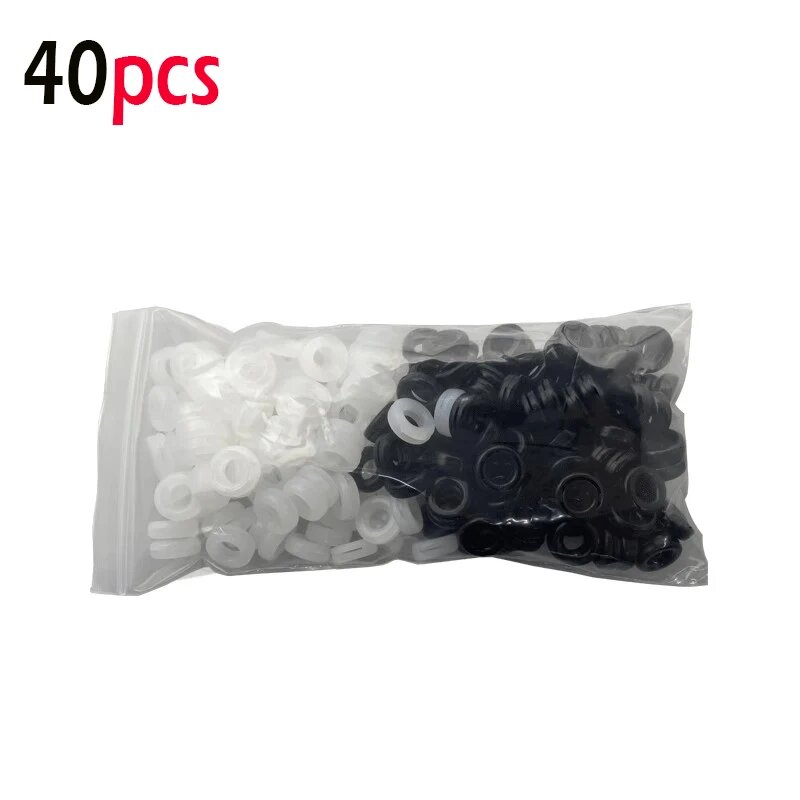 Силиконовые заушники для очков, черный, mixed-40pcs