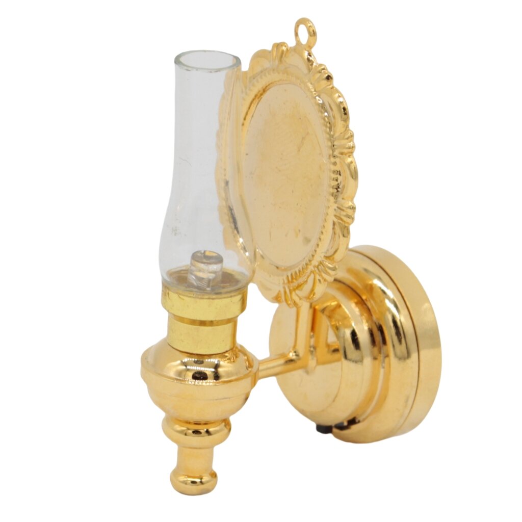 (1шт) аксессуары для кукольного домика 1:12, настенный светильник с прозрачной крышкой в европейском стиле