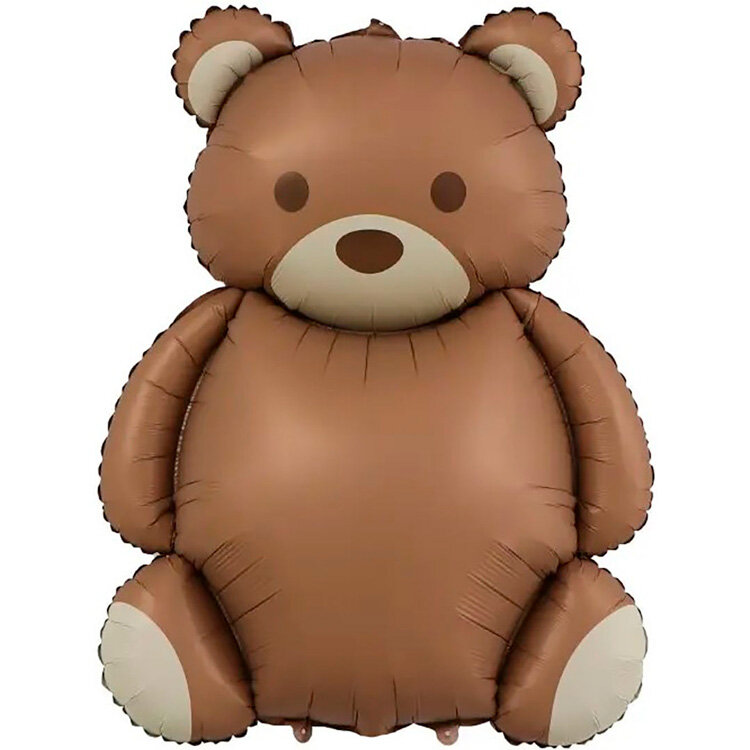 Воздушный шар из фольги. Фигура, Мишка, Сатин (35'/89 см, CHN)