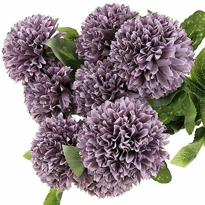 Декоративный букет КНР "Астры", 9 цветков, цвета микс, 45 см