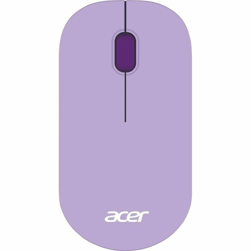 Компьютерная мышь Acer Оптическая, OMR205, 1200 dpi, беспроводная, USB, фиолетовая (ZL. MCEEE.02K)