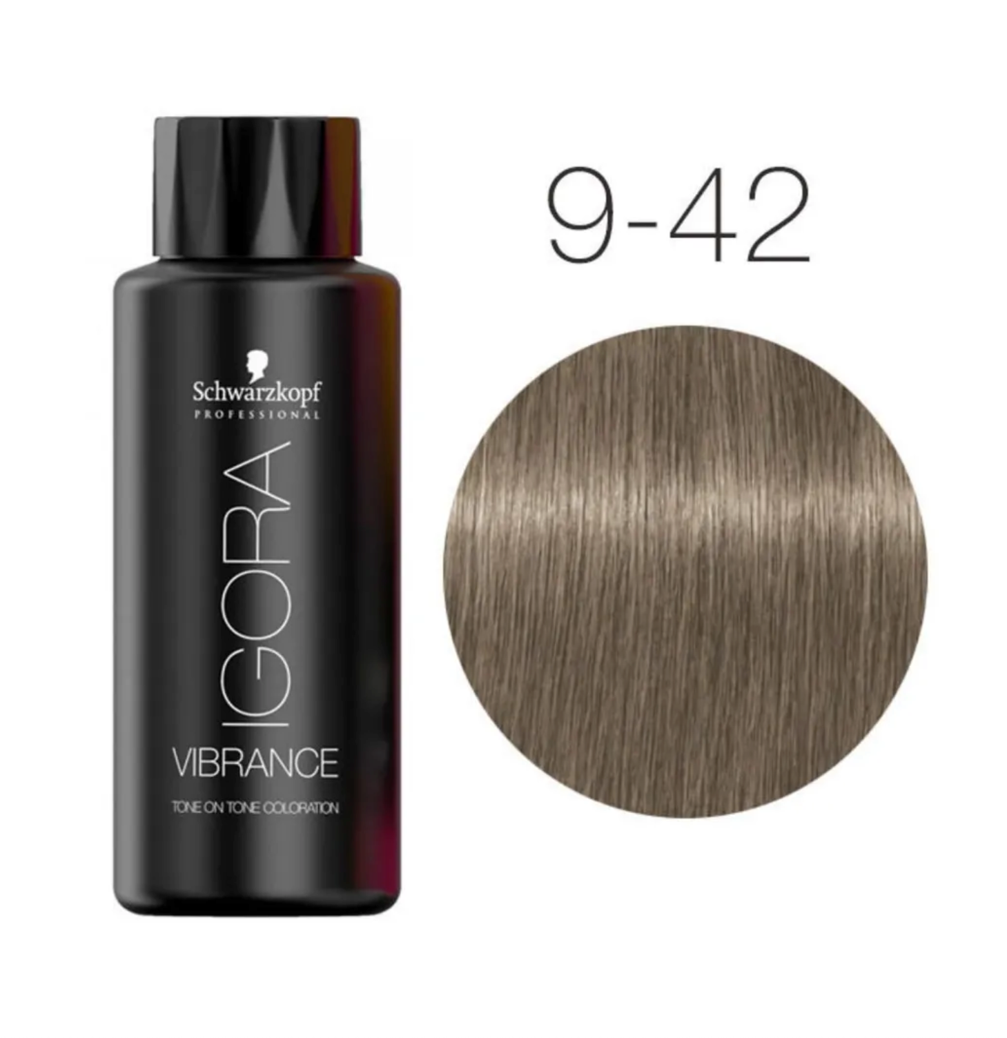 Schwarzkopf Professional Igora Vibrance 9-42 Блондин бежевый пепельный Безаммиачный краситель тон-в-тон, 60 мл
