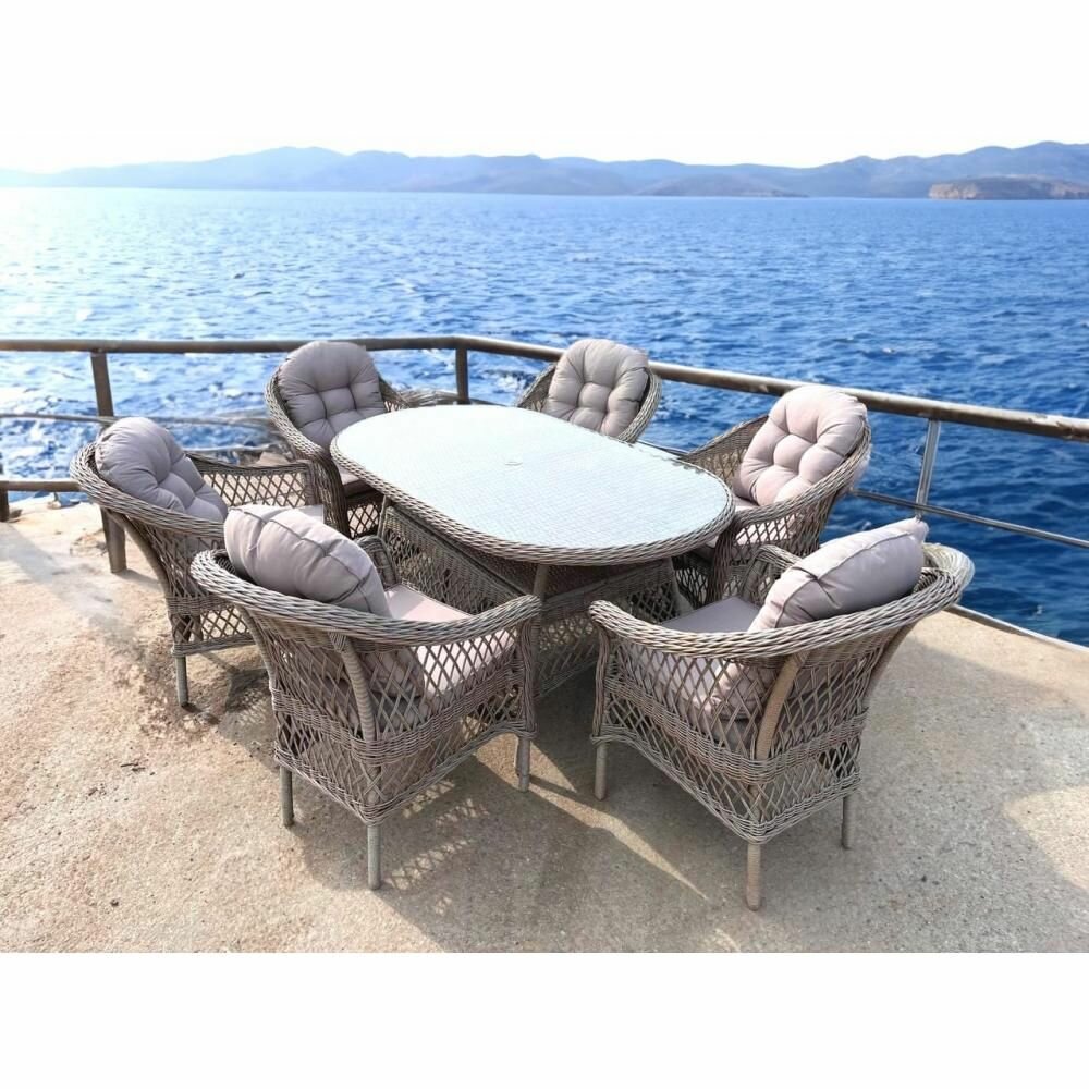 Комплект мебели 6+1T217/LV-217 Beige (6+1) (Afina Garden)