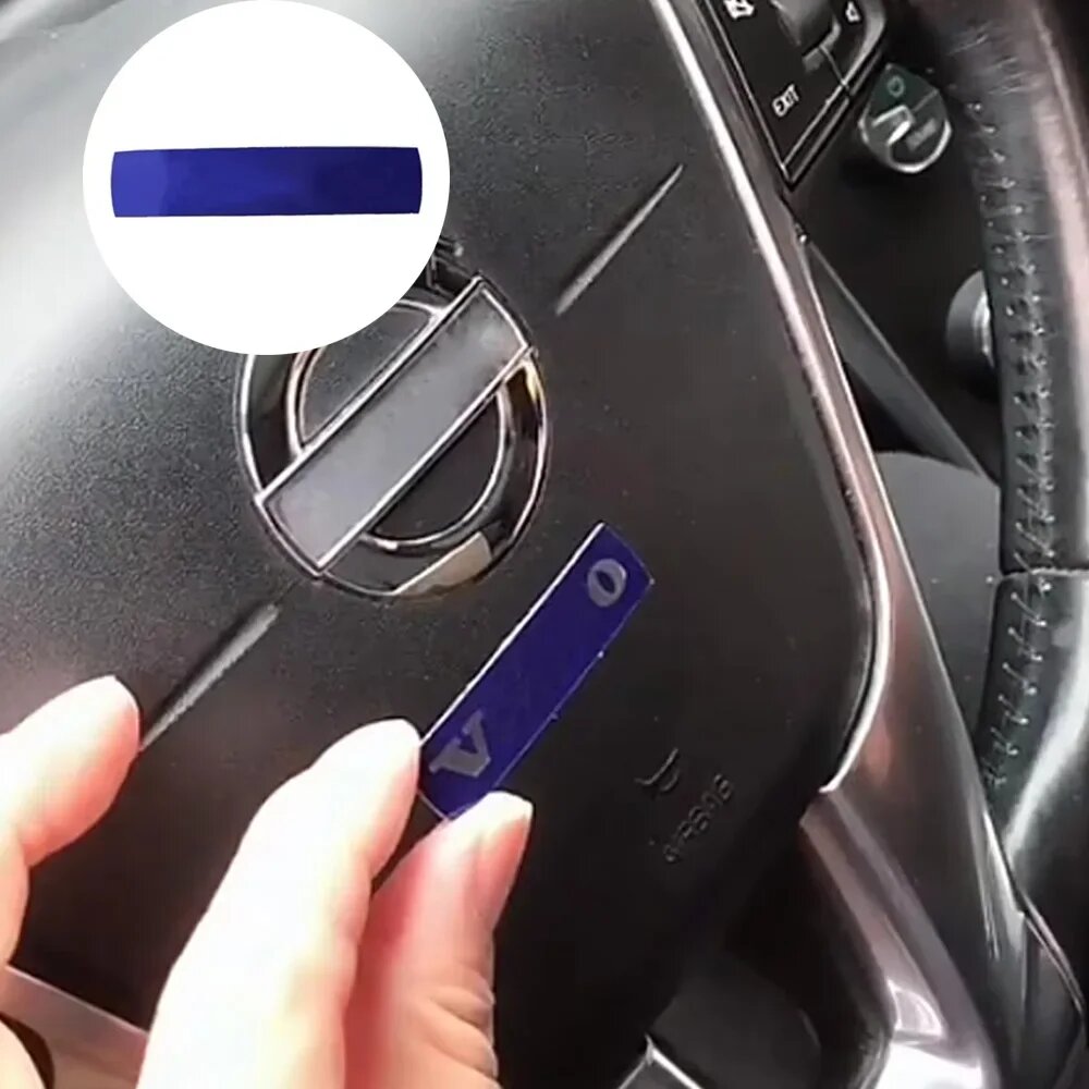 46 мм x 11 мм внутренняя наклейка на руль для Volvo XC90 S60 V90 S40 V40 V60 XC60 2010 год Polestar Volvo наклейка