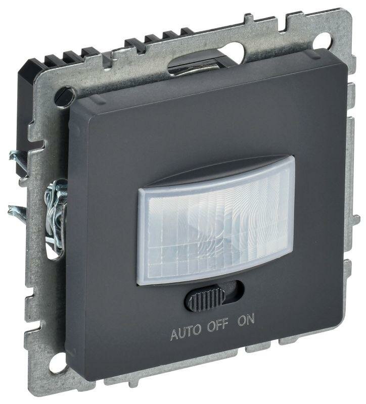 Датчик движения IEK BRITE ДС10-1-БрГ, механизм, графит, скрытой установки