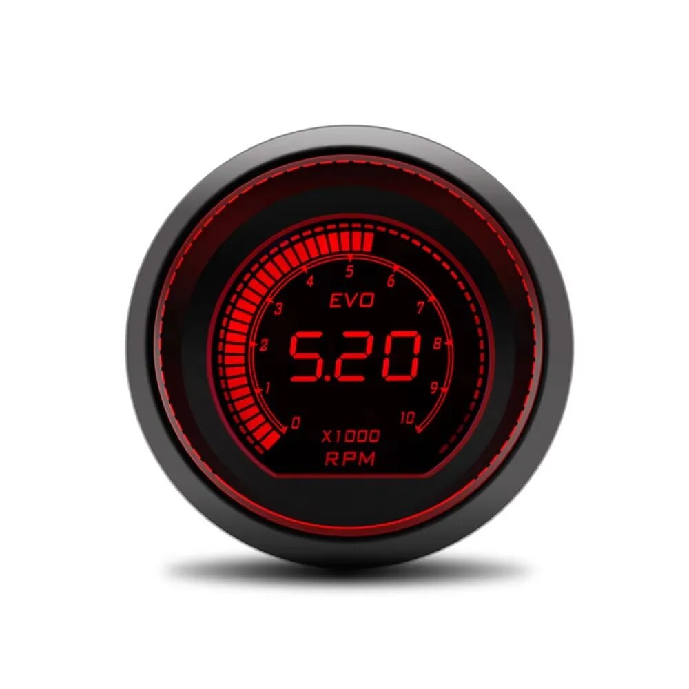52 мм тахометр об/мин, температура воды, масла, датчик температуры масла, вольтметр температуры выхлопных газов, усилитель вакуума, датчик AFR, красная, синяя подсветка, ЖК-дисплей Tachometer