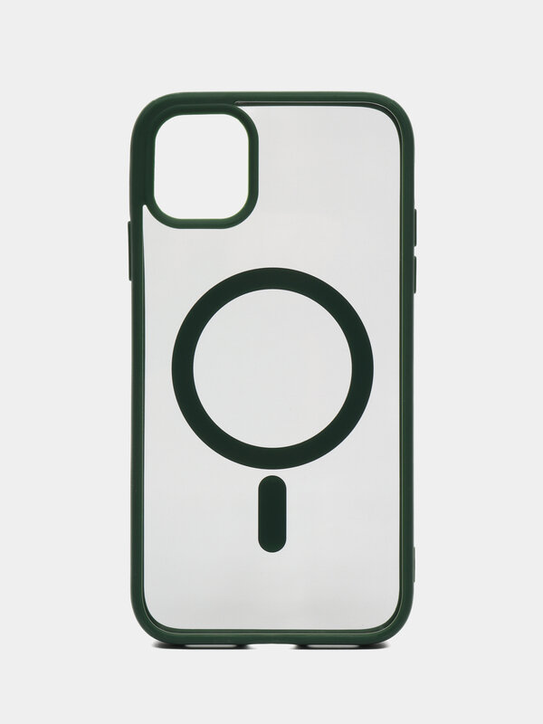 Чехол для iPhone 15 Pro Max 6.7", Clear Case Color with Magsafe, Forest Green