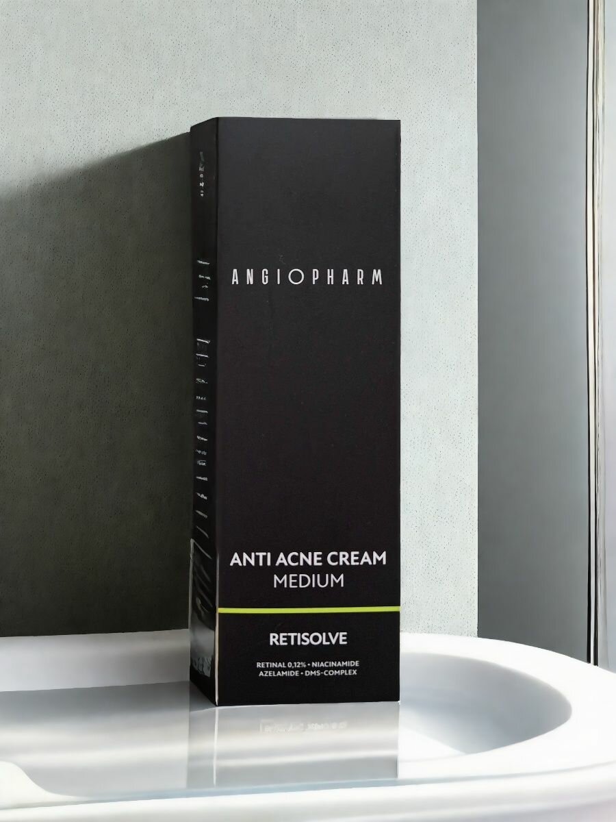 Angiopharm Крем для проблемной кожи с ретиналем MEDIUM Anti Acne Cream, 50 мл.