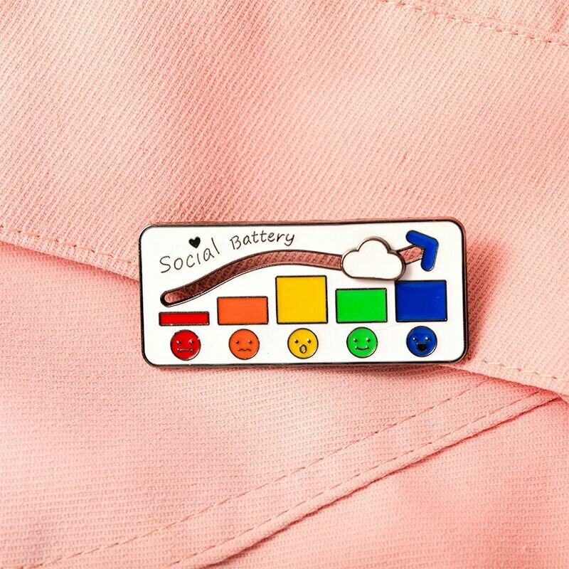 Значок индикатор настроения металлический пин