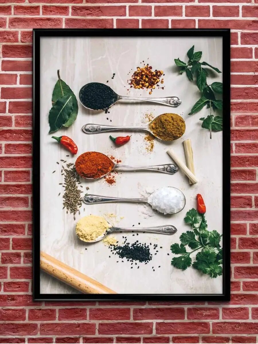 Плакат, Постер Кухня, А3 (фотопанно, постер на стену)