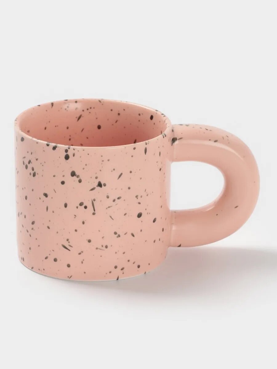 Кружка Доляна "Сплэш" 14х8,7х8 см, цвет персиковый