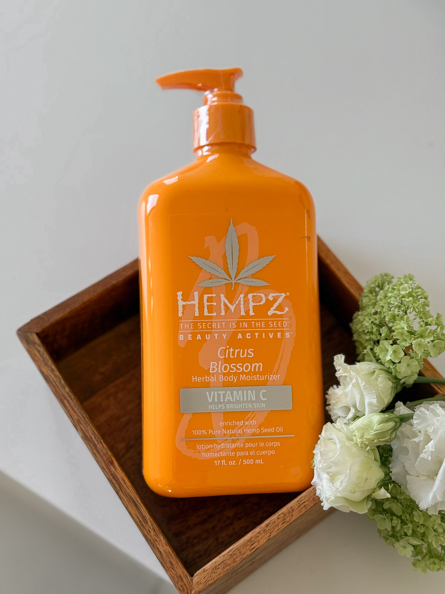 Hempz Beauty Actives Citrus Blossom Moisturizer - Молочко для тела с витамином С Цветок лимона 500мл