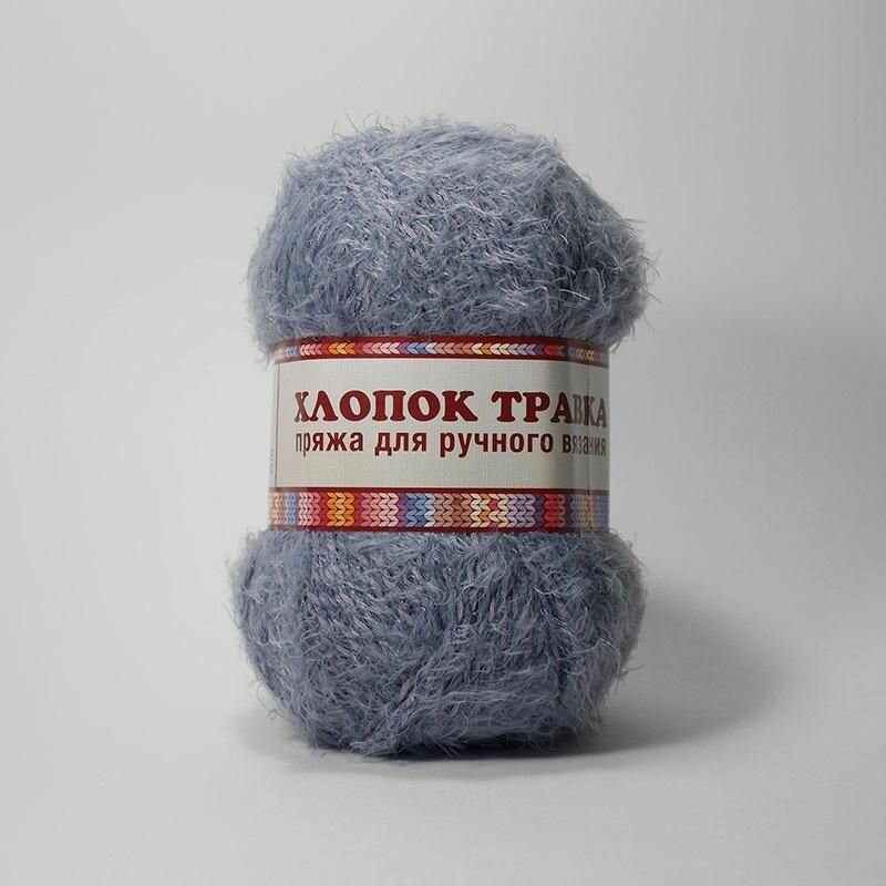 Пряжа Камтекс Хлопок травка 169 серый (100г/220м, упаковка 5 мотков)