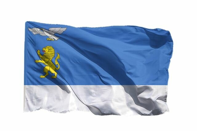 Флаг Белгорода на сетке 100х150 см для уличного флагштока