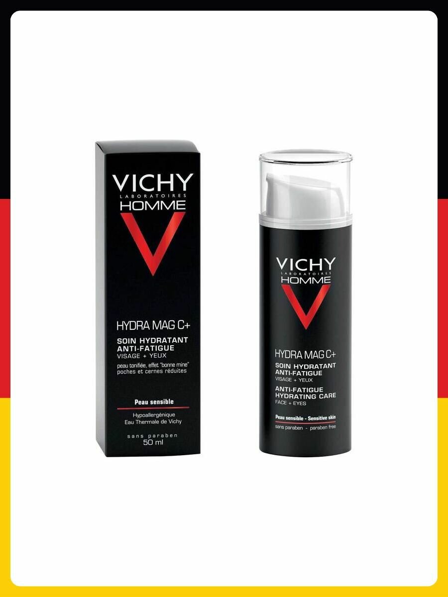 Крем для ухода за кожей Vichy Homme Hydra Maг C + moisturizing care for face and eyes, 50 ml