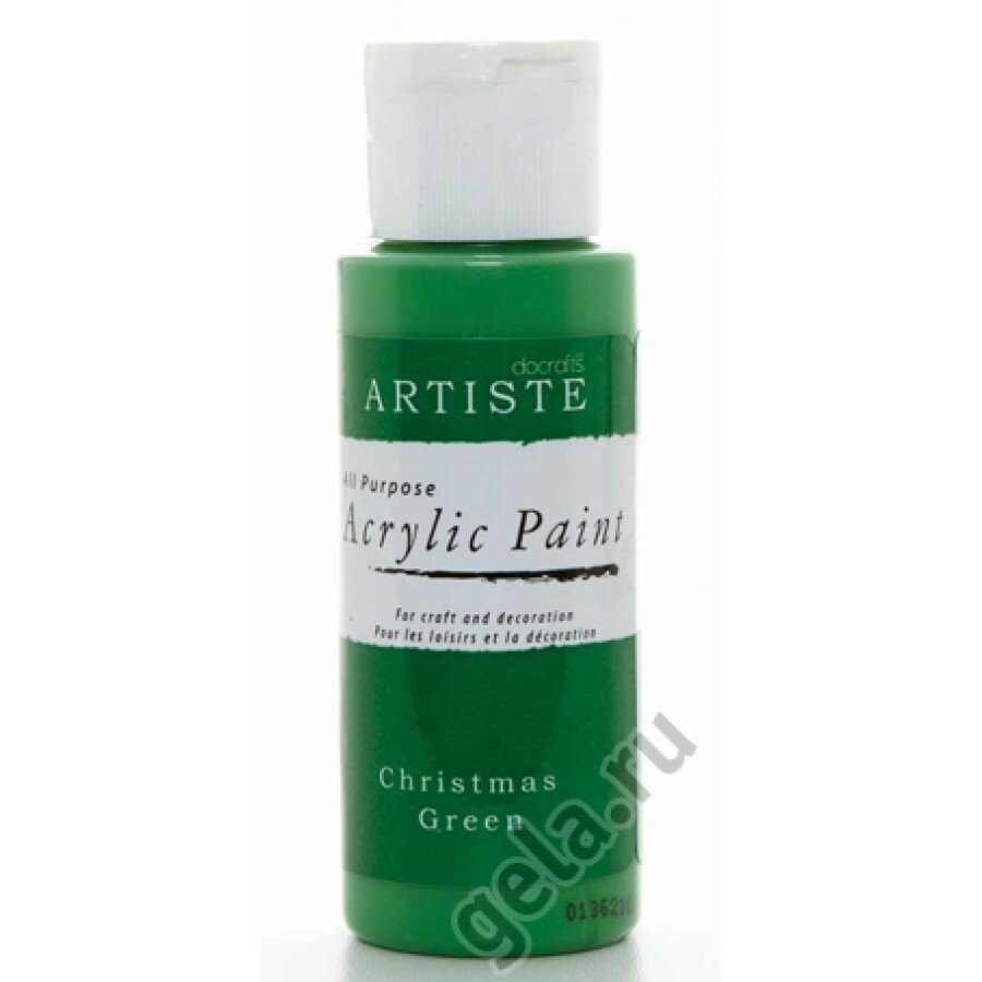 Краска акриловая ARTISTE 203 Неоновый салатовый 59 мл DOCRAFTS DOA763241