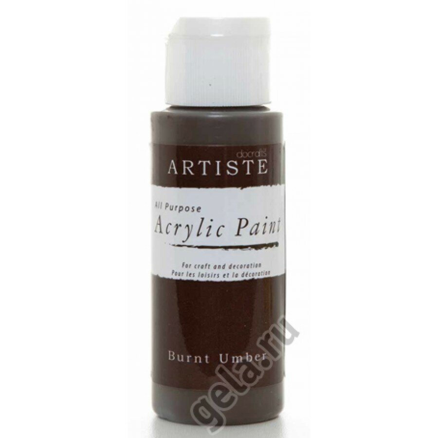 Краска акриловая ARTISTE жженая умбра 59 мл DOCRAFTS DOA763251