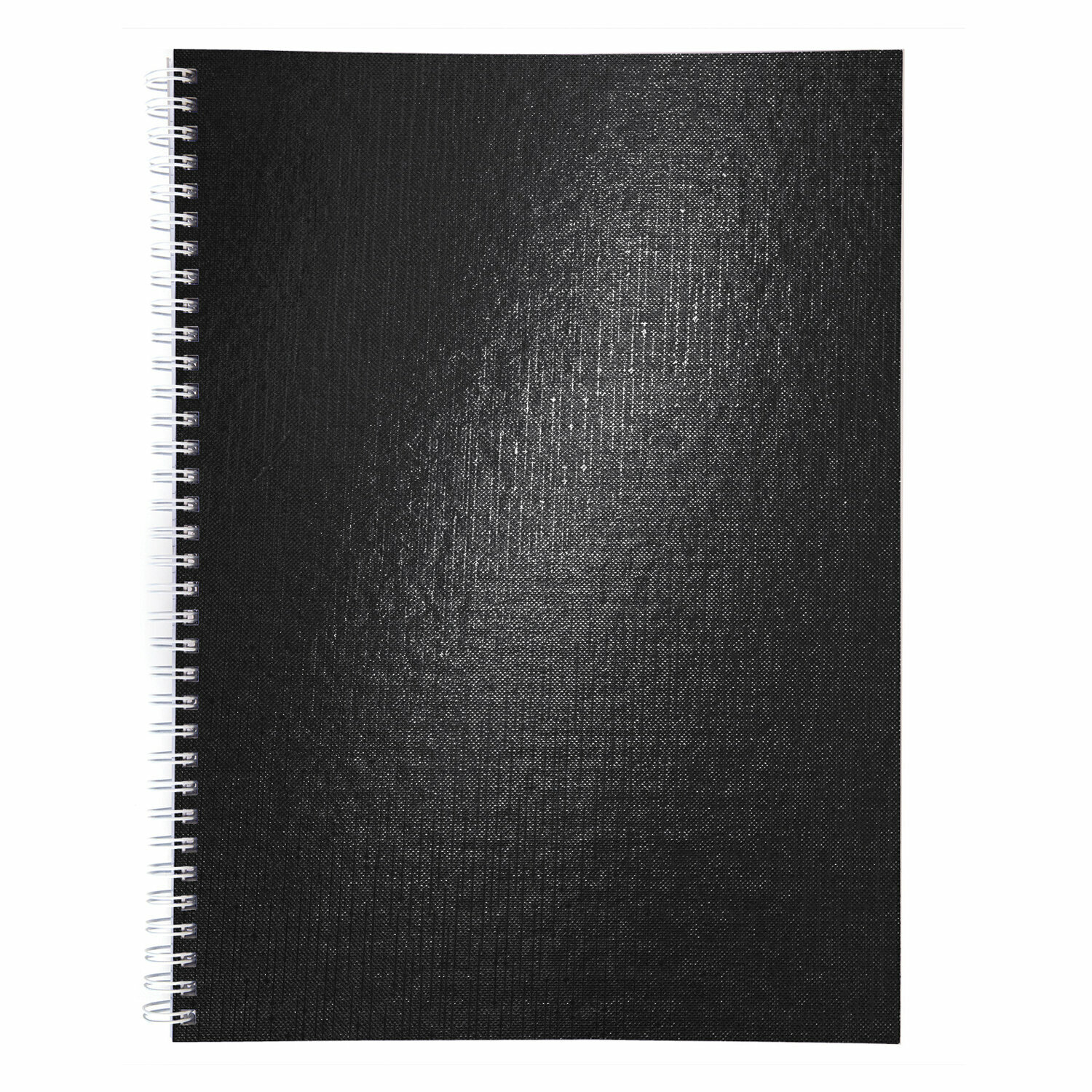 Тетрадь бумвинил А4 96 л, гребень, офсет №1, клетка, "черная Metallic", HATBER, 077202, 96Т4бвВ1гр (цена только за 1 шт.)