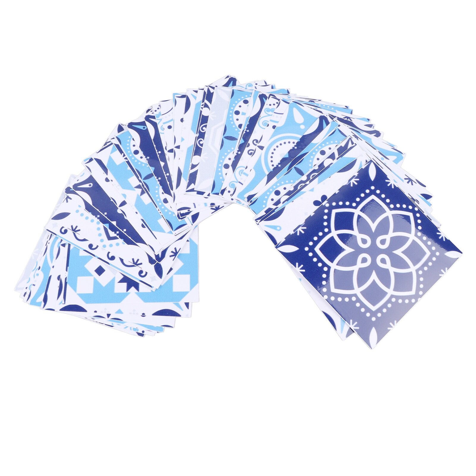 64 шт. Самоклеящиеся, съемные, глянцевые наклейки для плитки в средиземноморском стиле, для кухни и ванной комнаты, 10 см.