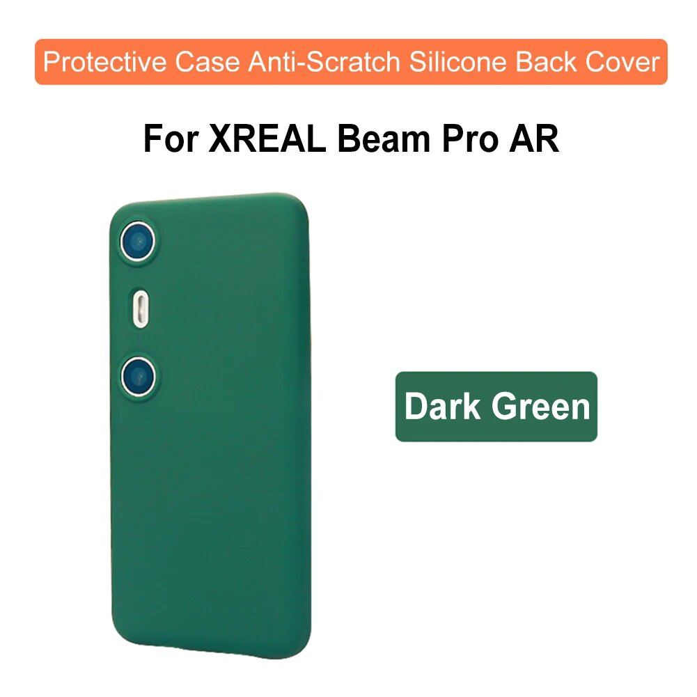 Мягкий защитный чехол для XREAL Beam Pro AR чехол, силиконовый защитный чехол, Зеленый, dark green