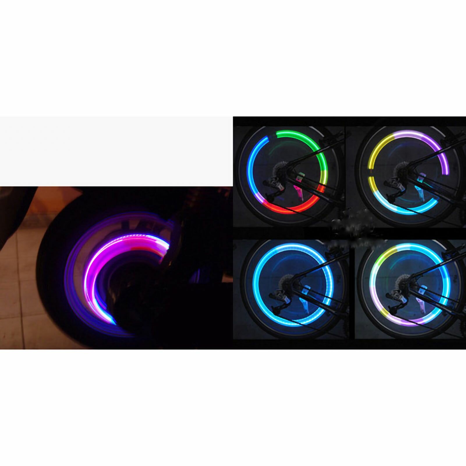 Светодиодная подсветка штока клапана колеса 12V декоративная для авто, велосипеда и мотоцикла