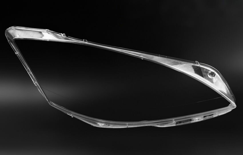 Стекло фары Mercedes S W221 (2009-2013) рестайлинг, правое, поликарбонат