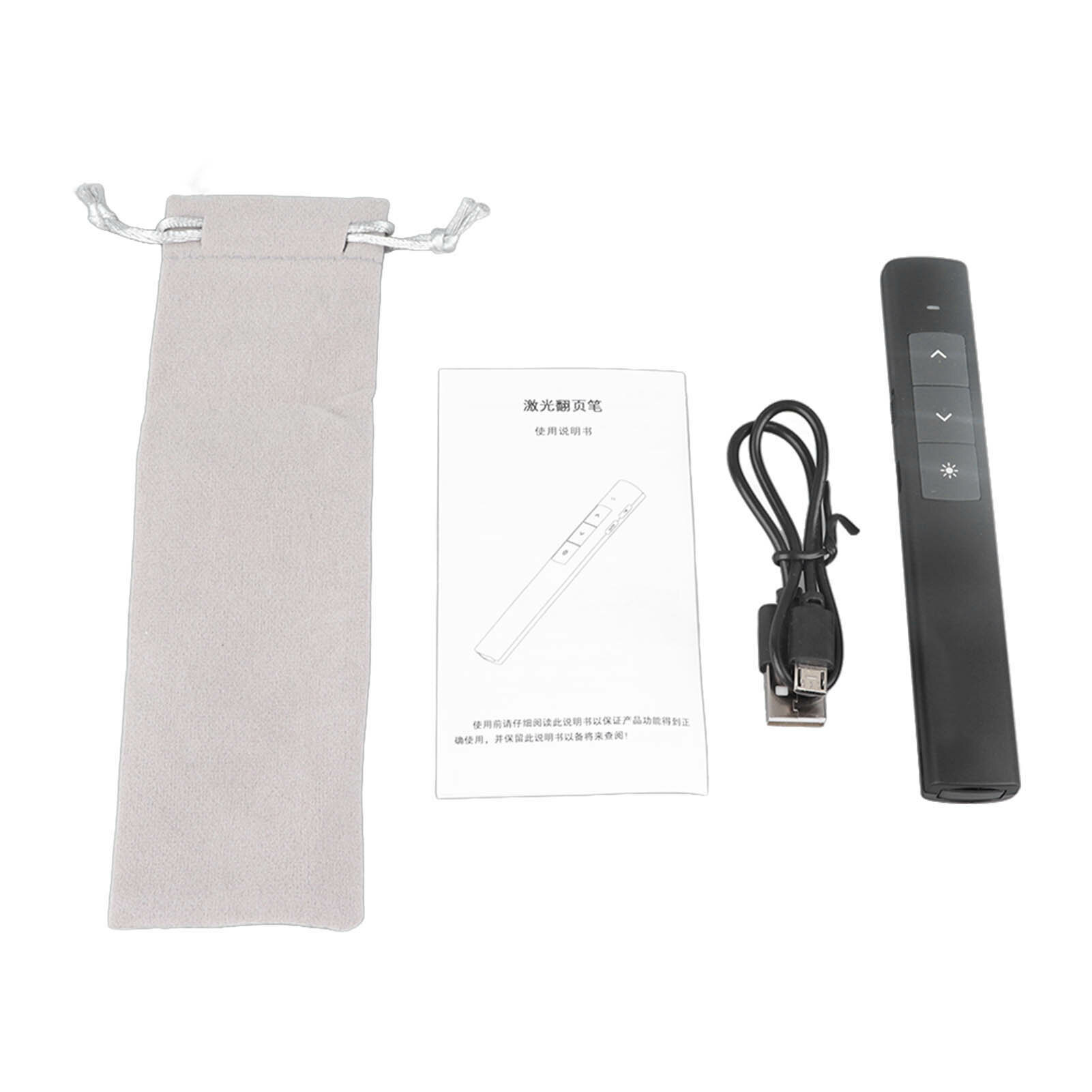 Лазерная указка черная, с USB-приемником, дальность 100 м, перезаряжаемая, презентационная указка с кнопкой для занятий в классе и офисных совещаний.