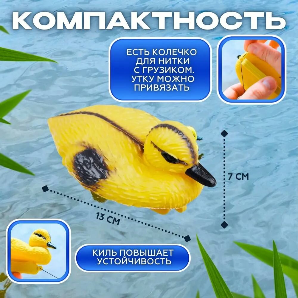 Фигурки садовые "Прудовые утки", пластик, устойчивые к ультрафиолету, 3 шт — фото 1