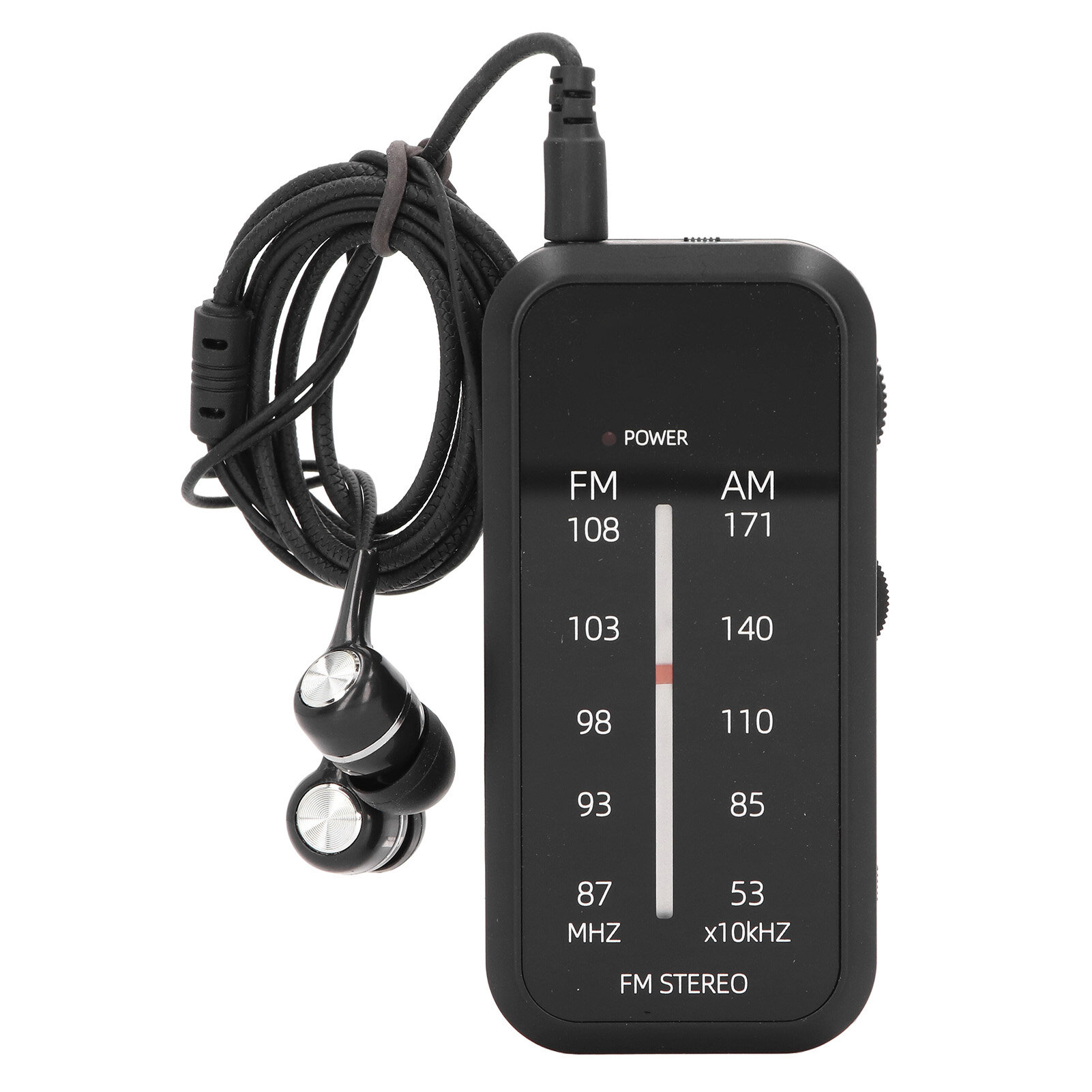 Миниатюрное портативное радио AM/FM стерео, работающее от батареек AAA, с наушниками, для использования в помещении, на открытом воздухе и в экстренных ситуациях.
