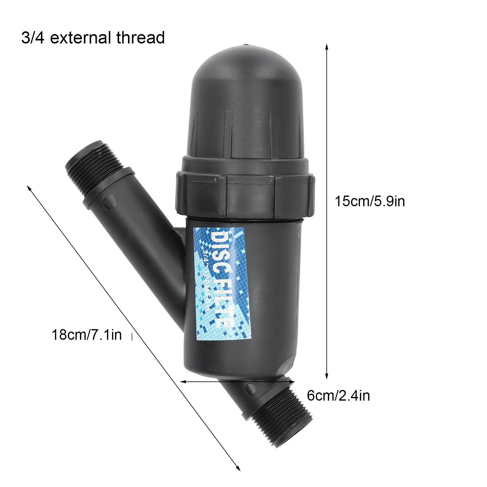 Дисковый фильтр 3/4, многослойный фильтр MicroSpray, капельное орошение, съемный, моющийся, для очистки сельскохозяйственной воды