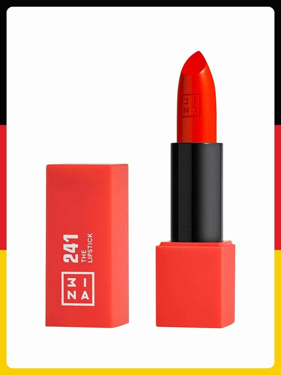 Губная помада 3INA The Lipstick 241 Intense red, 4.5 г