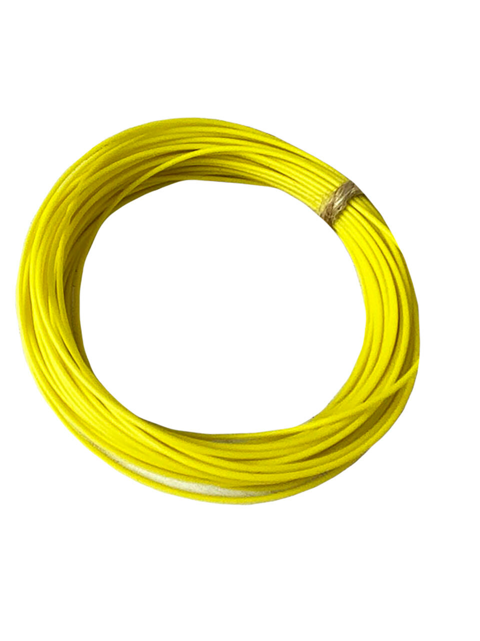 Провод монтажный медный МПО желтый, сечение 0,12 мм2, 50 метров