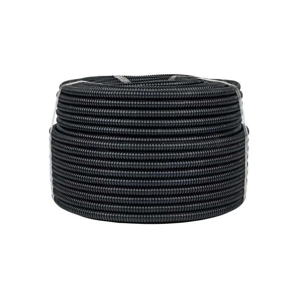 Труба гофрированная ATLANTCAB пластик пониженного давления, ПНД, 20 мм, 100м 00083-100, 20мм