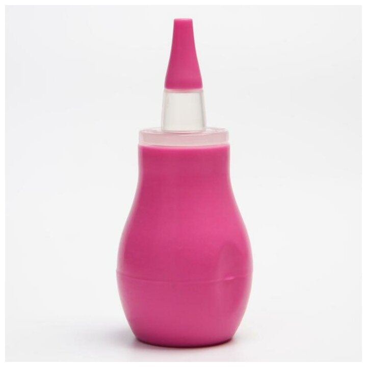 Крошка Я Детский назальный аспиратор с 2-мя сменными насадками, в контейнере, цвет розовый