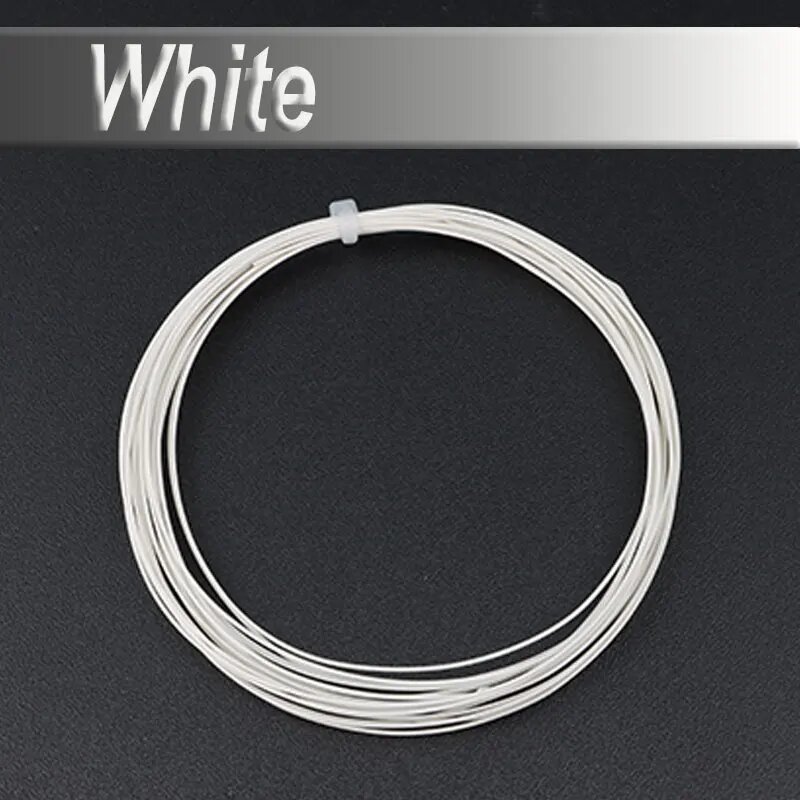 Медный провод UL1423 PTFE 38/36/34/32/30/28/26/24AWG PVDF посеребренный 32AWG, White, 10 Meters