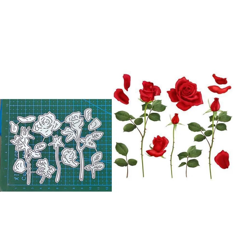 Металлическая пресс-форма цветок для скрапбукинга