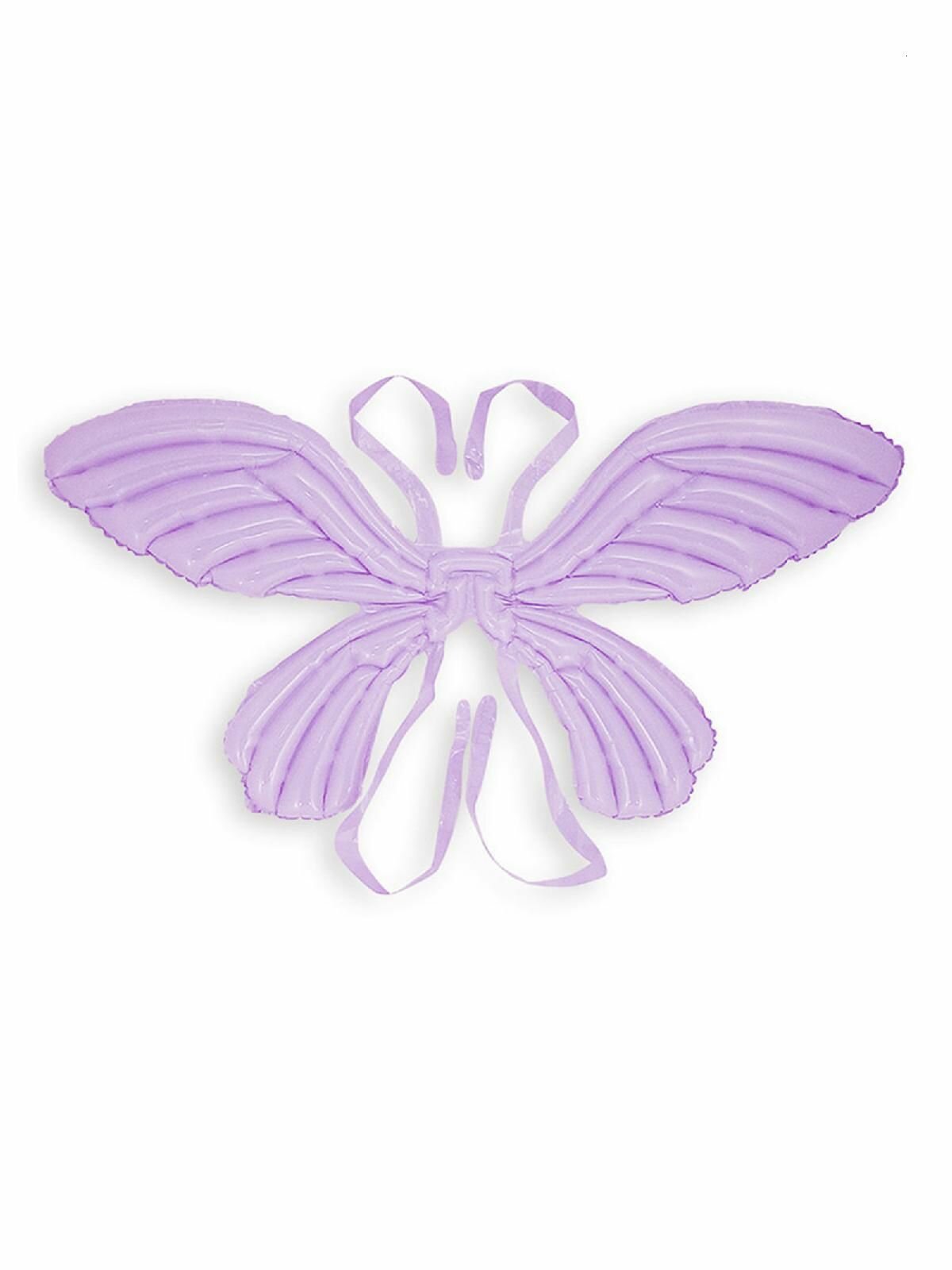 Костюм ангела с крыльями бабочки для детей и взрослых, макарон фиолетовый