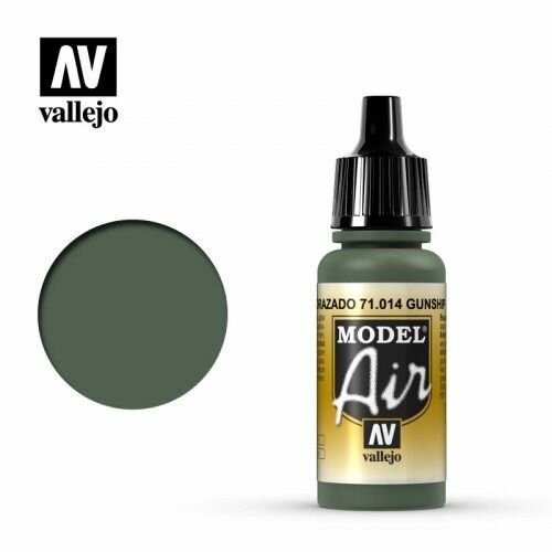 Краска для аэрографа 71014 Model Air - Gunship Green Vallejo 71014