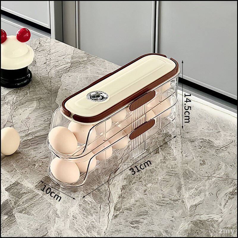 Ящик для хранения яиц, на колесиках, с боковой дверью, защита от падения