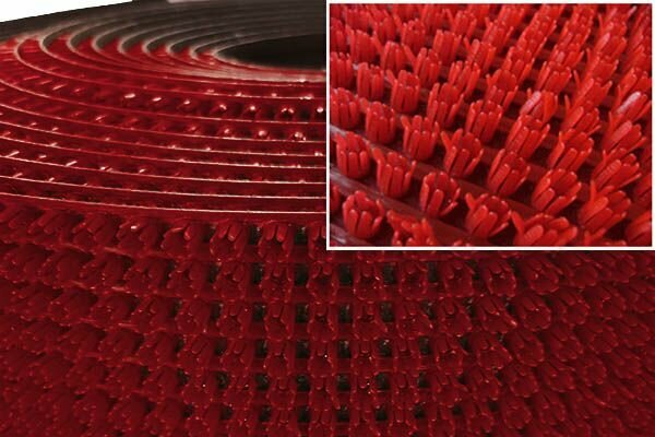 Коврик придверный, щетинистое покрытие Красный 0.45х0.6 м