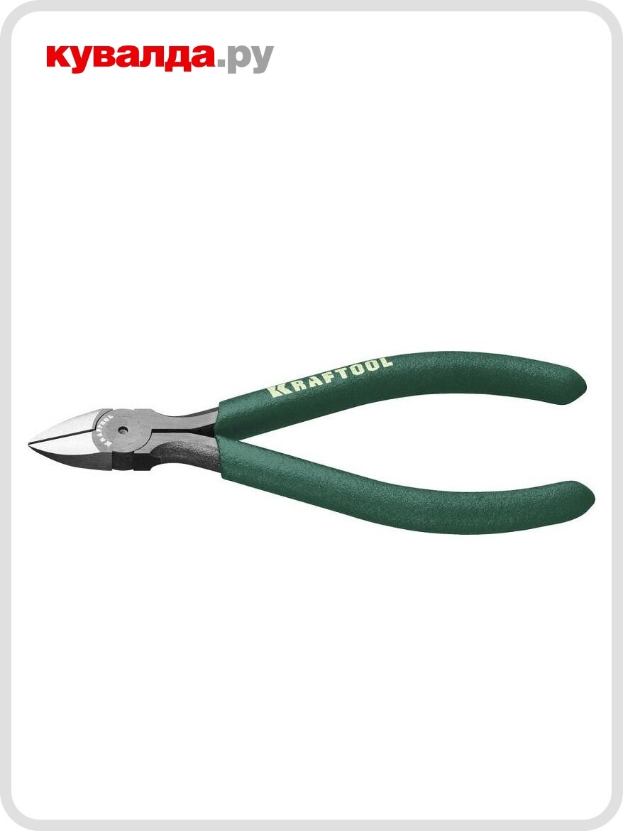 Бокорезы KRAFTOOL "KRAFT-MINI" обливные рукоятки, crv сталь, 125мм