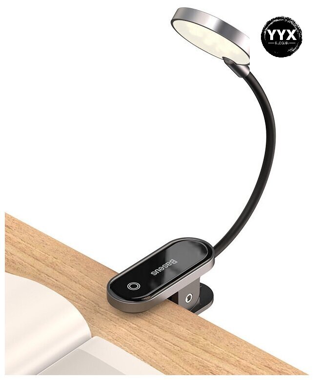 Настольная лампа Baseus Comfort Reading Mini Clip Lamp Dark Gray (DGRAD-0G)