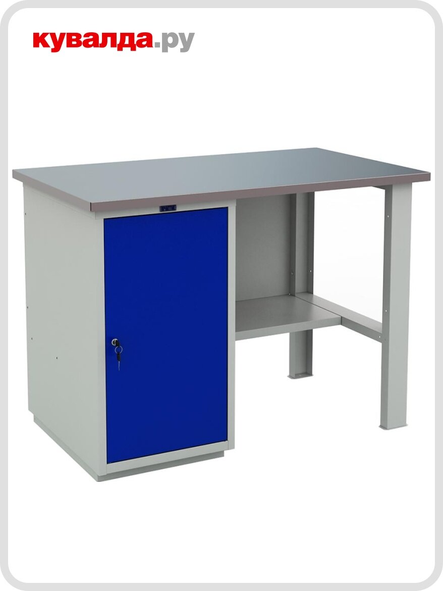 Верстак слесарный однотумбовый практик Profi (№201) WT120. WD1/F1.000