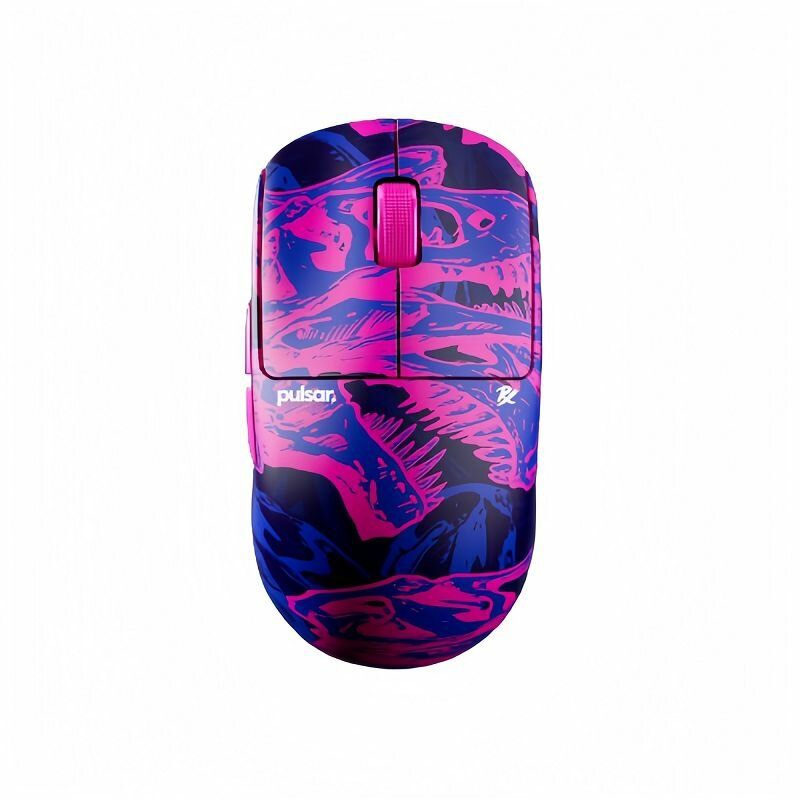 Pulsar Игровая мышь беспроводная Беспроводная игровая мышь Pulsar x PRX Team Limited Edition X2 CrazyLight, лиловый, темно-розовый