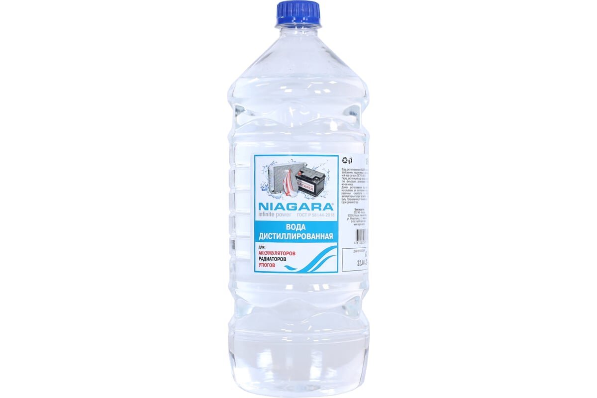 Вода дистиллированная ниагара 1,5л NIAGARA арт. 001012000005
