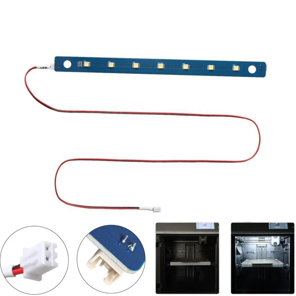 Для любителей приключений 3D-принтеры AD 5M 5M Pro, светодиодная лента 24 В, световая панель, аксессуары для 3D-печати с кабелем