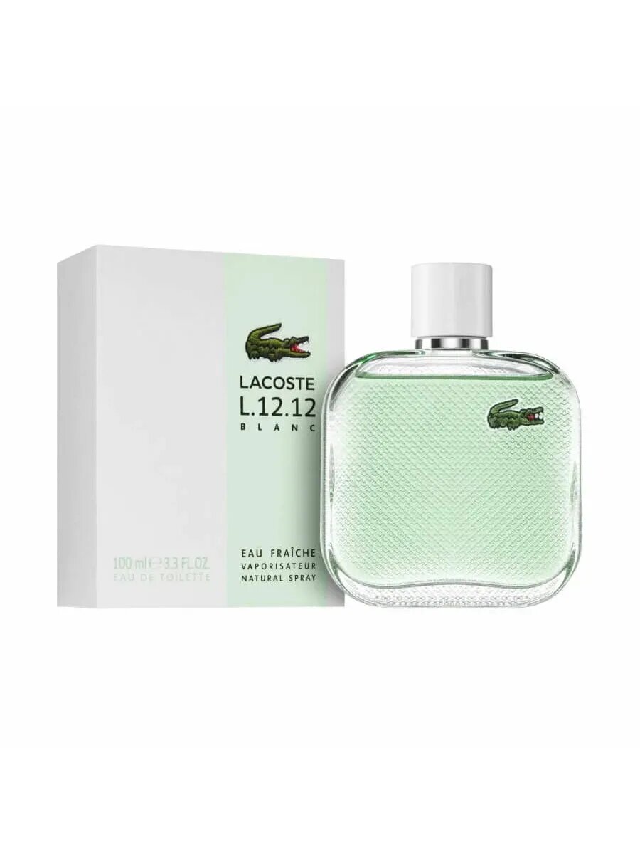 Туалетная вода Lacoste L.12.12 BLANC Fraiche 100ml для мужчин