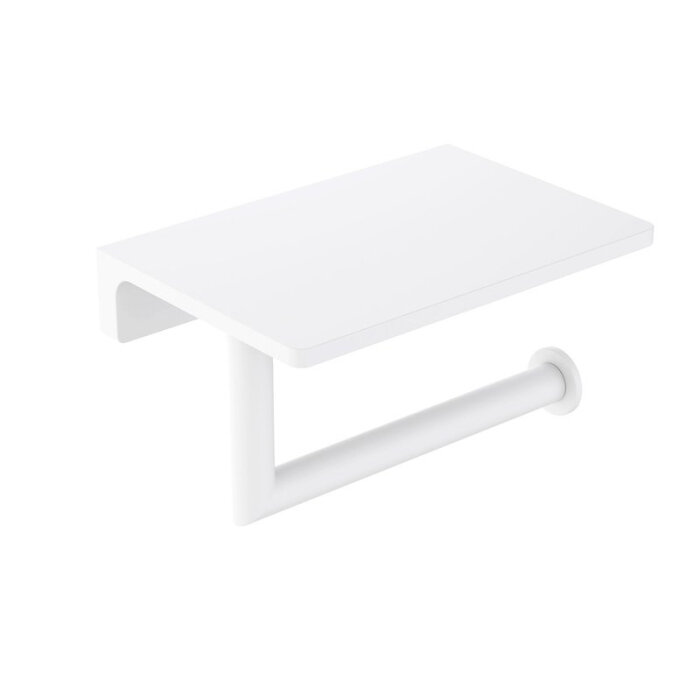 Держатель туалетной бумаги Timo Saona 13043/16 с полкой для телефона, матовый белый